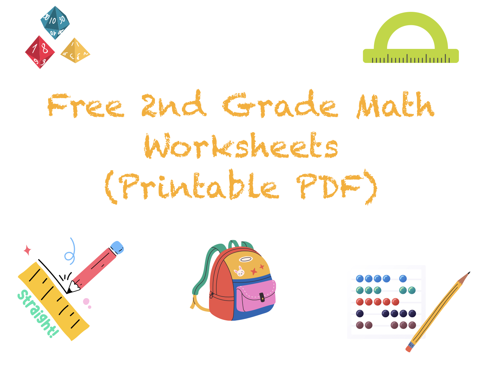 Free 2nd Grade Math Worksheet Packet (Printable PDF) – Play Planners