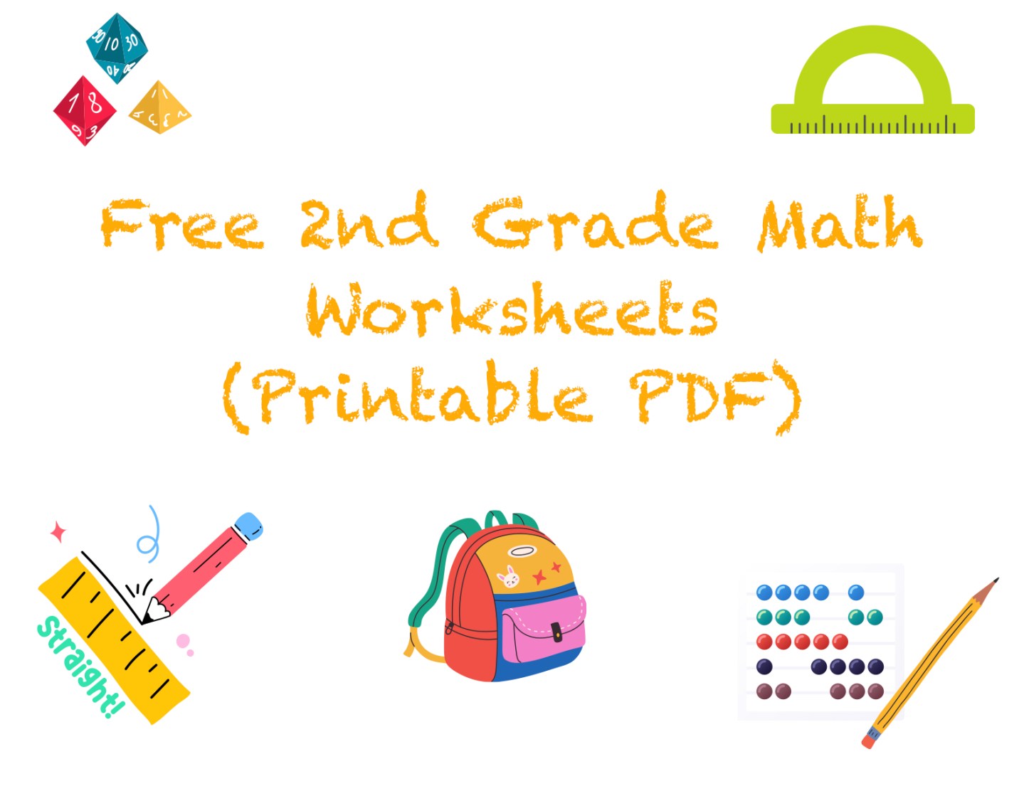 Free 2nd Grade Math Worksheet Packet (Printable PDF) – Play Planners