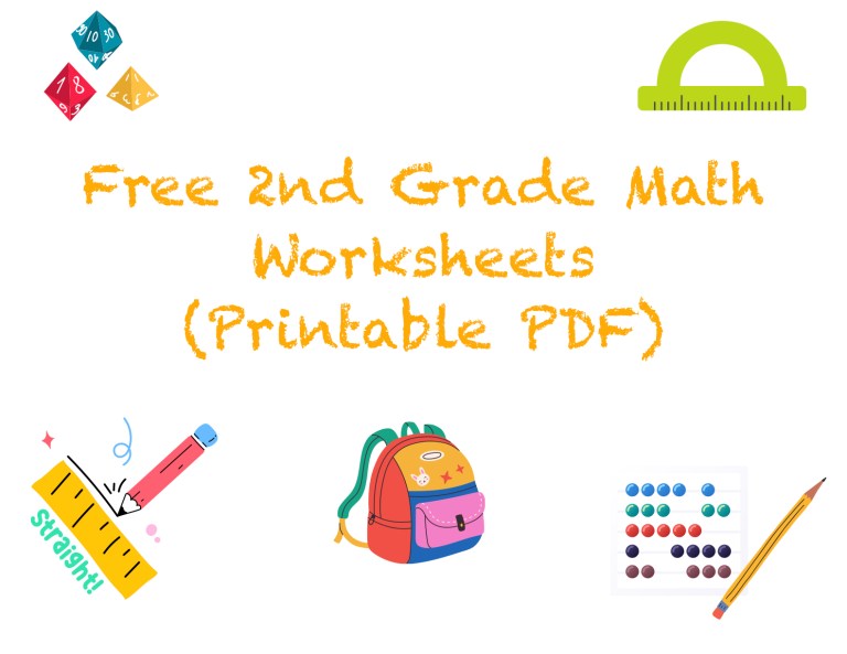 Free 2nd Grade Math Worksheet Packet (Printable PDF) – Play Planners